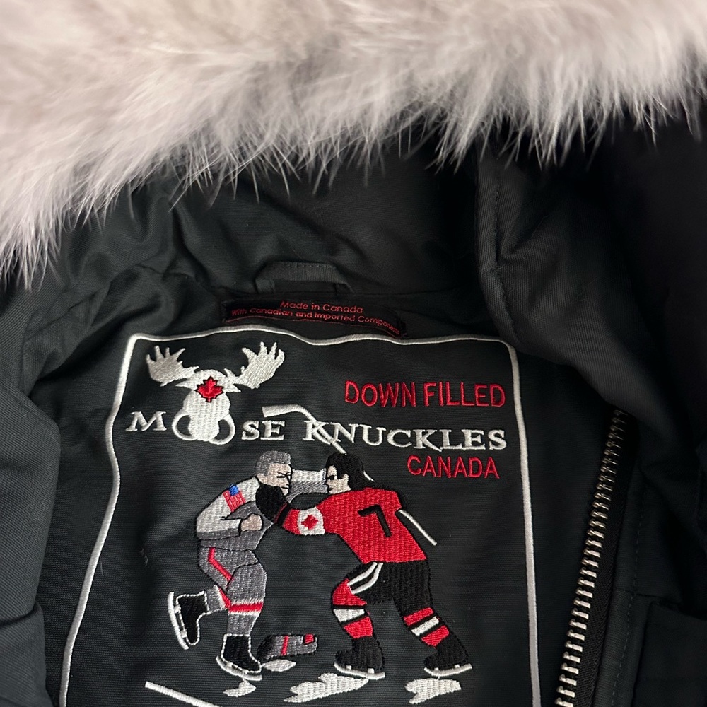 Moose Knuckles Original 3q Fur Black Natural Fox … Gem